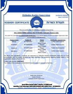 Kosher Certificate | Kosher India | kosher Certificate in India